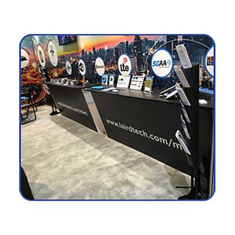 Impact Glow "DW Wedge" Backwall Rental Counter