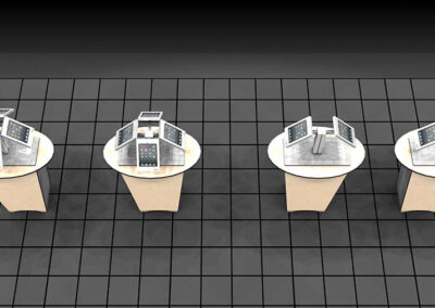 Impact Displays Trade Show Idea Gallery – Workstations, Kiosk, and Counters